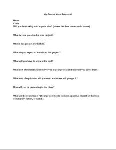 My experience in getting started with Genius Hour | ReconfigurED.