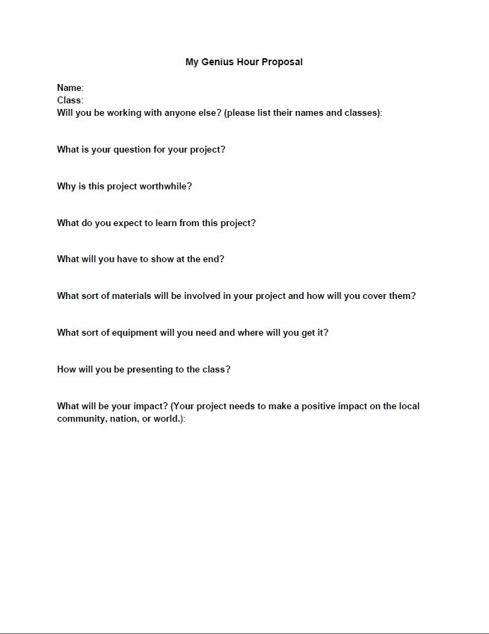 My experience in getting started with Genius Hour | ReconfigurED.
